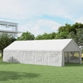 32x16 Outdoor Canopy Tent Heavy Duty Carport Tent with Cathedral Window ...