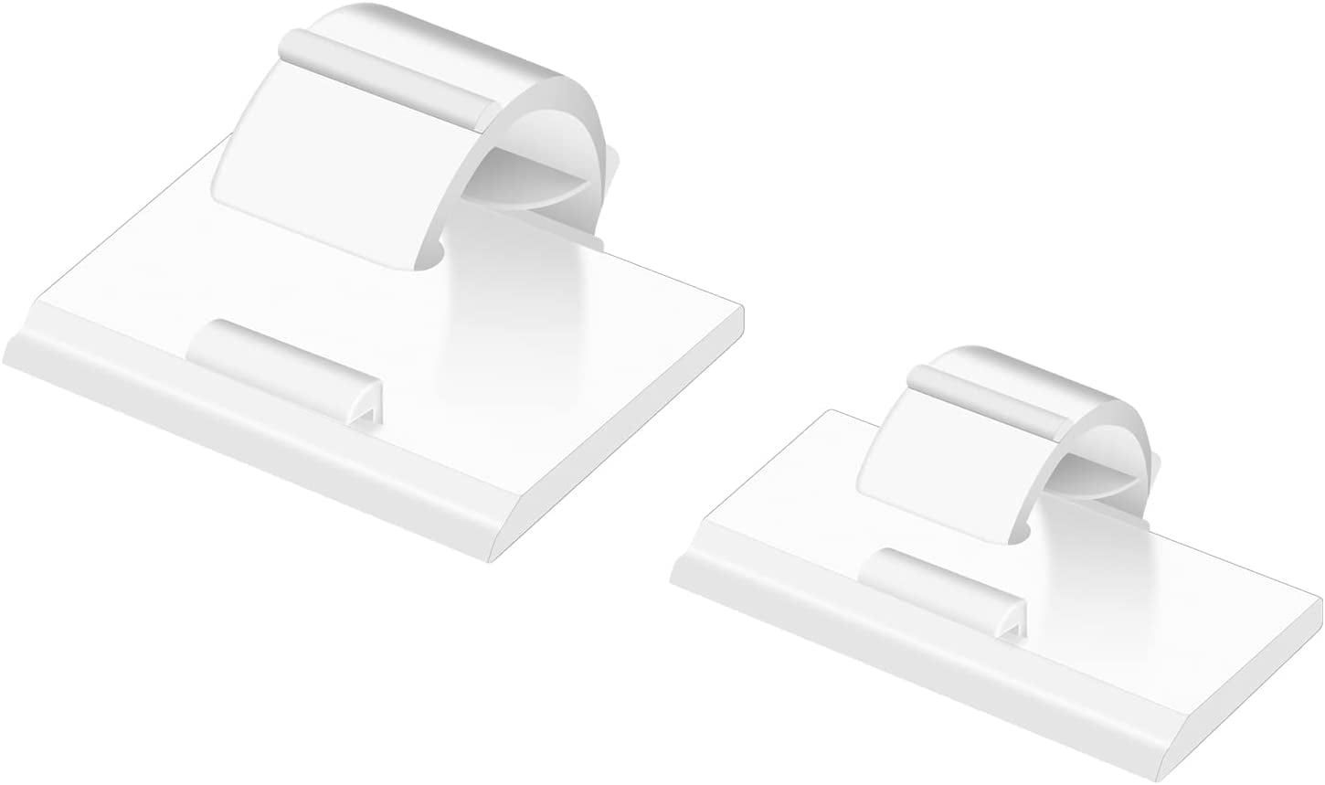 100PCS Cable Clips White, Upgraded Wire Clips Adhesive with 50PCS Small ...