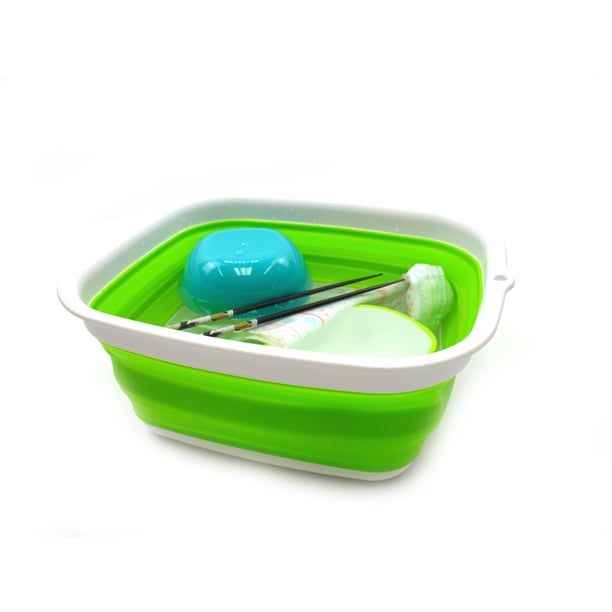 SAMMART 7.7L (2.03 Gallon) Collapsible Tub - Foldable Dish Tub ...