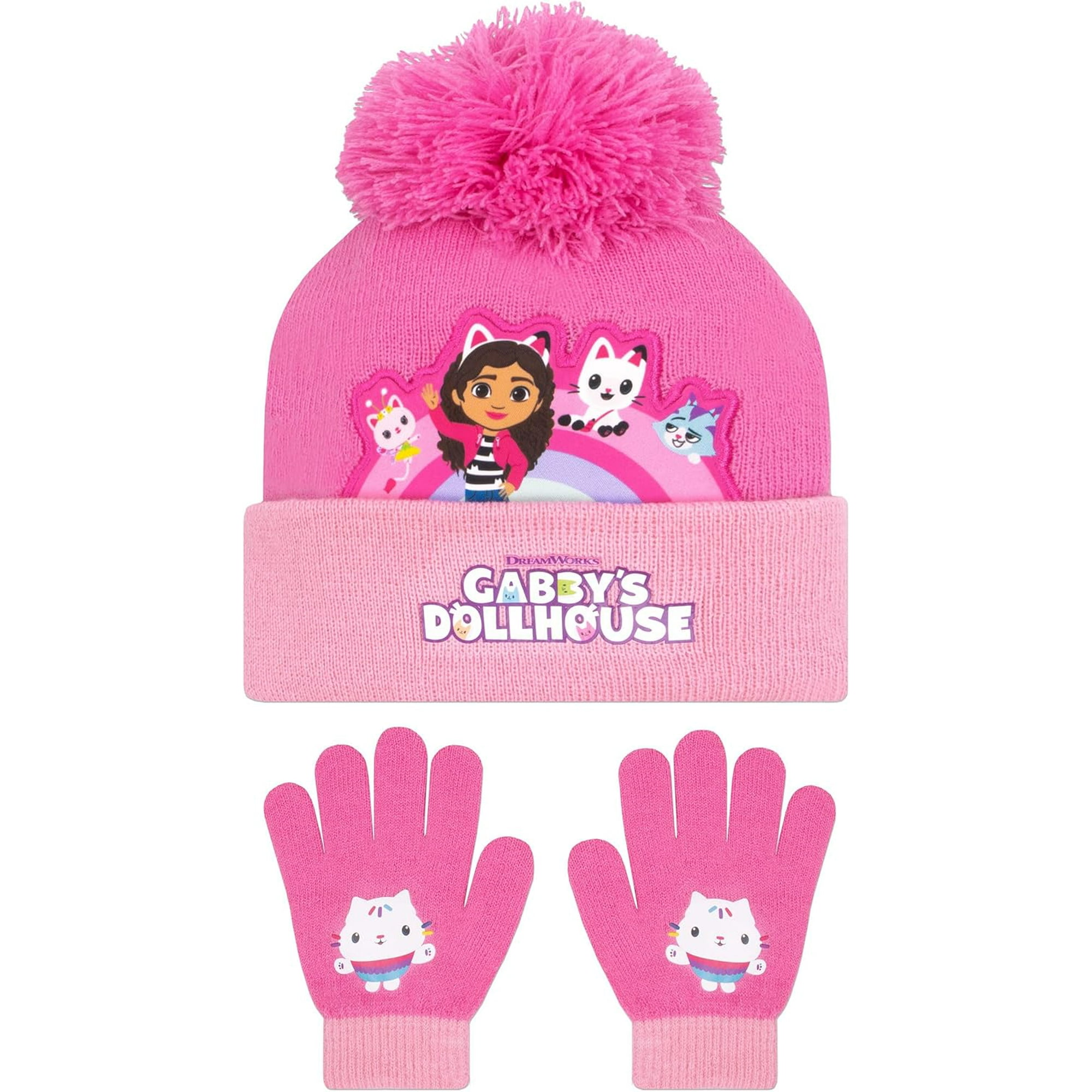Click here for Fuzhong-Gabbys Dollhouse Girls Winter Hat And Glov... prices
