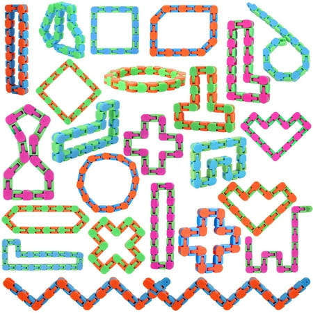 24 Pack Wacky Tracks Snap Click Fidget Toys Sensory Stress Relief Toys ...