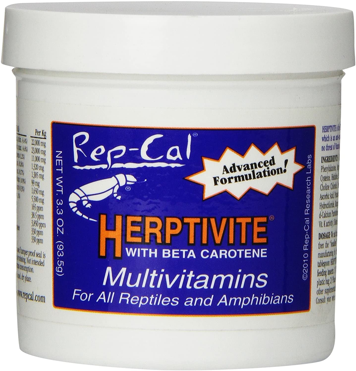 Rep-Cal 52299 SRP00300 Herptivite Multivitaminico y Mineral Rep-Cal Rep ...