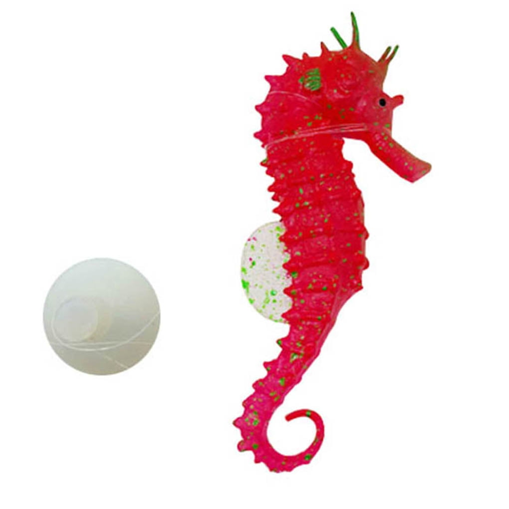 TureClos 3PCS Luminous Artificial Seahorse Silicone Fake Hippocampus ...