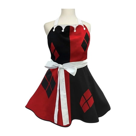 DC Comics Classic Harley Quinn Fashion Kitchen Apron Womens Villain ...