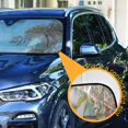 Car Sun Visor 53*23.5Inch Windshield Sun Shield Car Sun Curtain Car Sun ...
