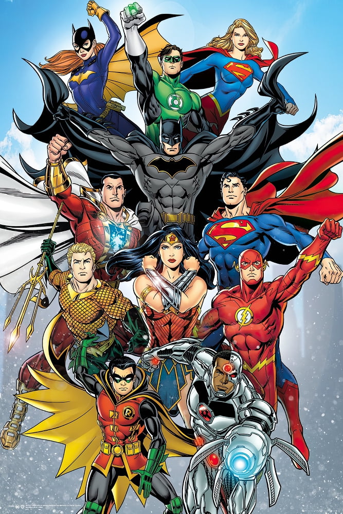 Justice League Of America JLA Poster Print DC Universe Rebirth 