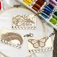 8-Position Wood Embroidery Thread Storage Trays Laser Cut Thread Spool ...
