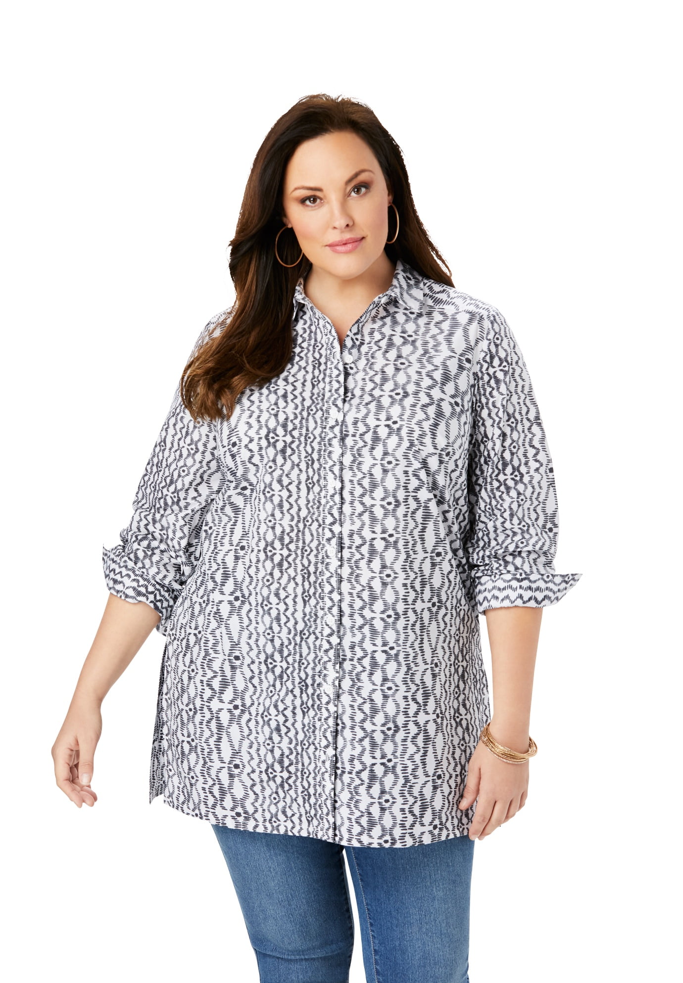 Roaman's Women's Plus Size Kate Tunic - Walmart.com