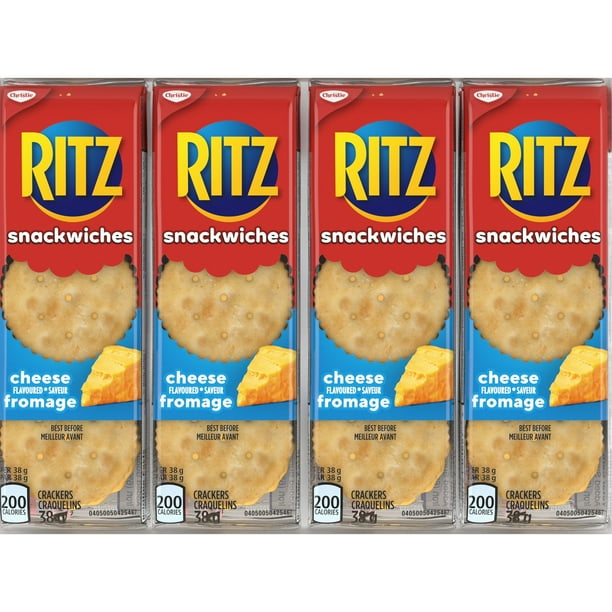 Ritz Snackwich Crackers, Cheese Flavour, 8 x 38g / 304g - Walmart.ca