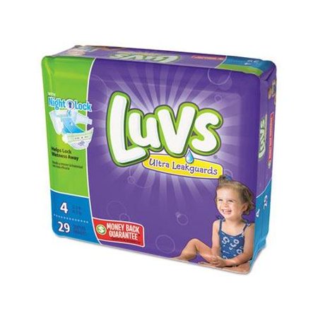 Luvs Ultra Leakguards Night Lock Diapers, Size 4, 29 Ea, 4 Pack ...
