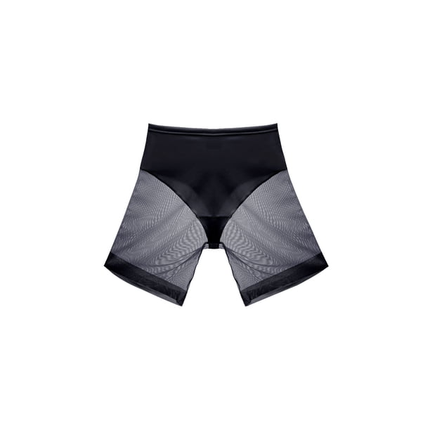Waistline shaping boxer briefs panties mesh splicing girdle waist and ...