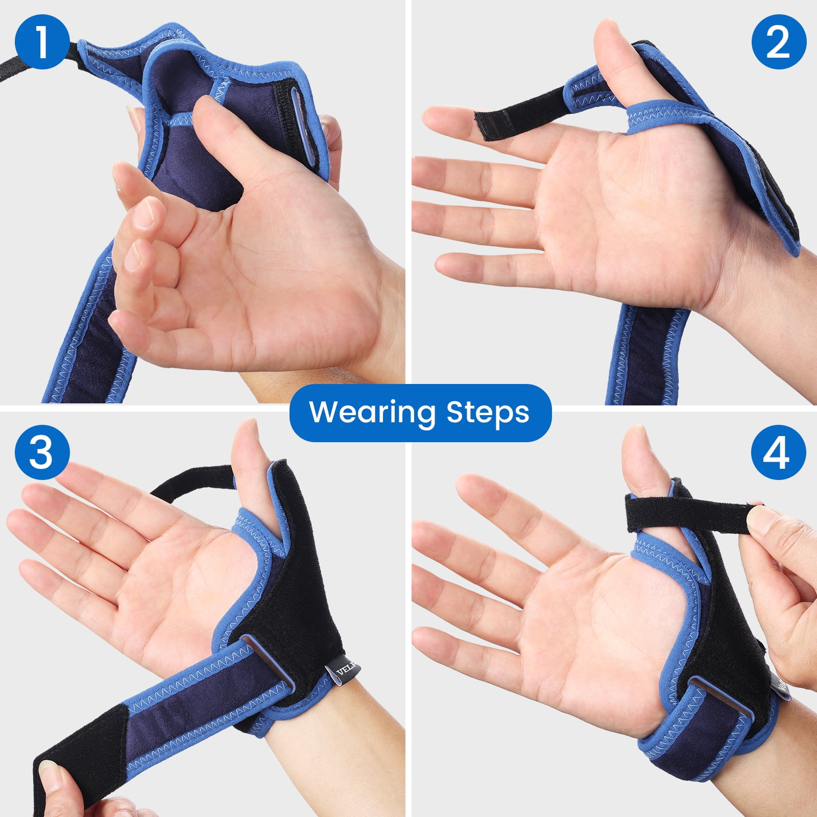 Buy VELPEAU Thumb Support Brace-CMC Joint Thumb Spica Splint for Pain ...