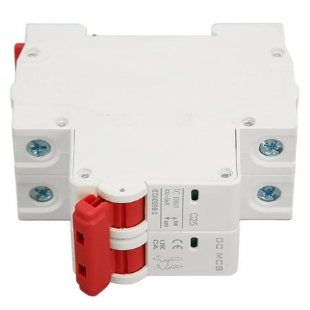 DC Miniature Circuit Breaker, 6000A Breaking Capacity DC1000V Mini Circuit Breaker 2P For Marine ...