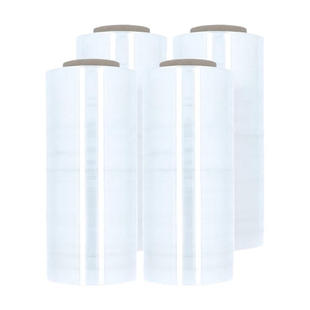 4 Rolls, 17" x 1476' 75 Gauge, Cast Hand Stretch Shrink Wrap Plastic ...