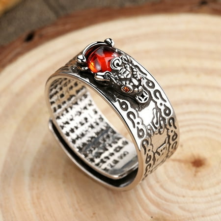 Feng Shui Ring Pixiu Mani Mantra Protection Wealth Ring Feng Shui Ring ...