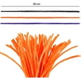 150 Pieces Halloween Pipe Cleaners Craft Pipe Cleaners Purple Black ...