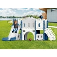 KORIMEFA 8 in 1 Kids Slide Set with Climber, Toddler Climber Slide Play ...