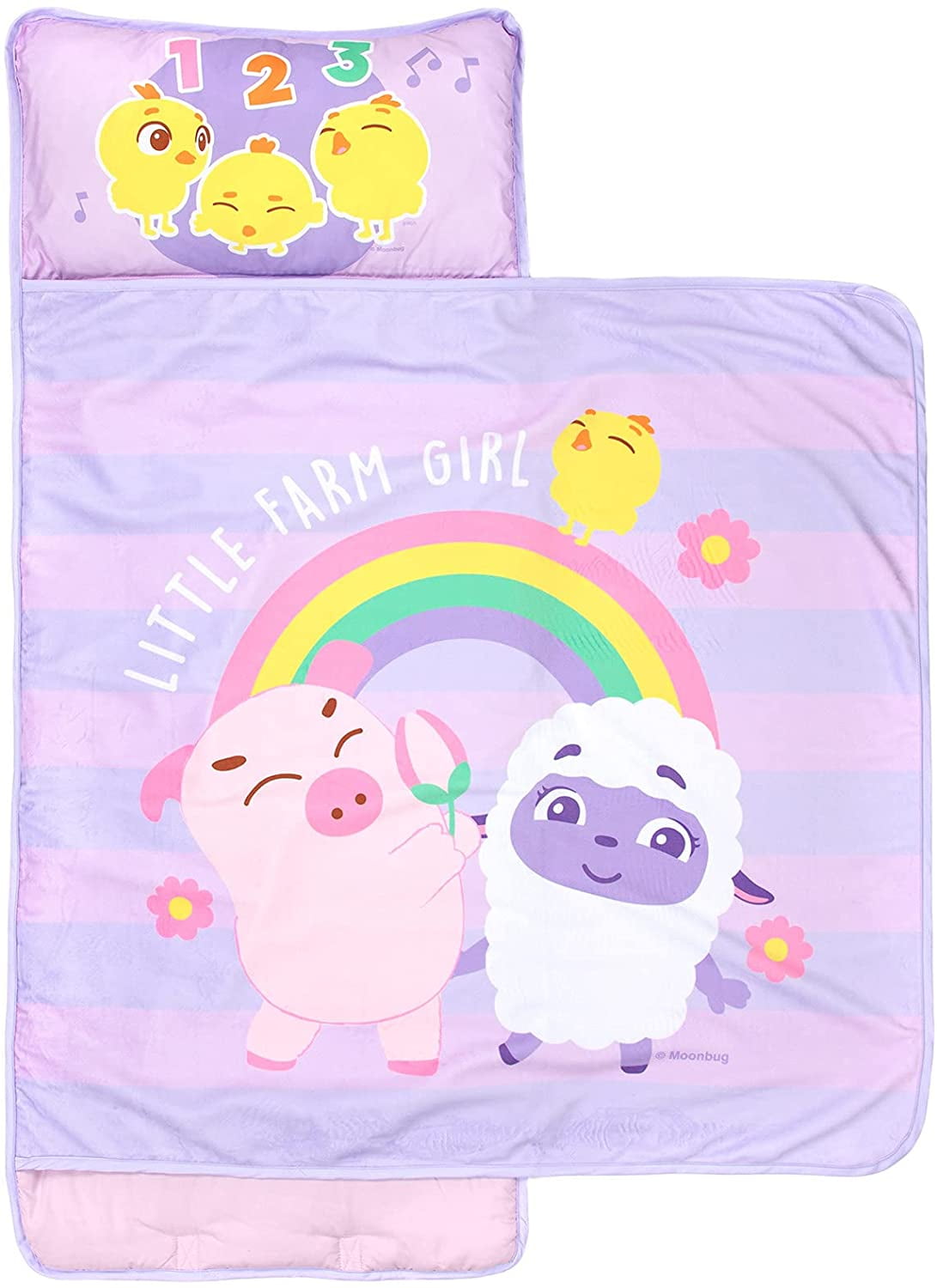 Moonbug Little Baby Bum Twinkle Pink/Purple Kids Nap Mat - Walmart.com