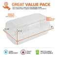 Stock Your Home 2395 Plastic Take Out Tray, Clear (25 Pack) - Walmart.com