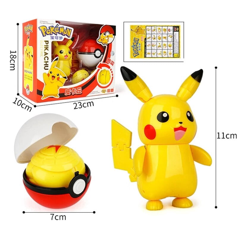 Figura de acción de Pokémon Ball Variant, modelo de Pikachu, Jenny ...