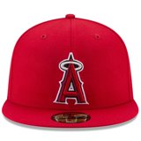 Men's New Era Red Los Angeles Angels Game Authentic Collection On-Field ...