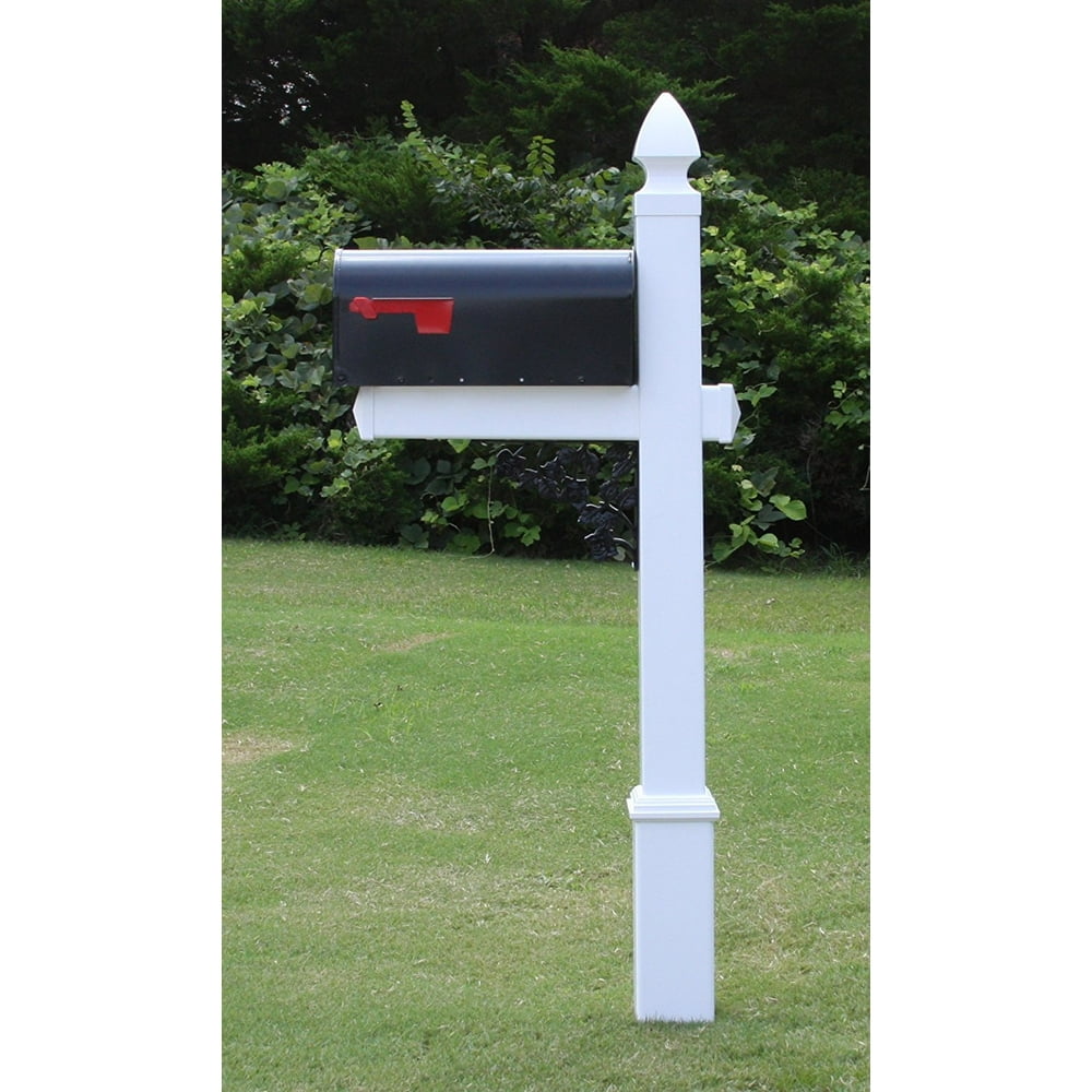 The Madden Vinyl / PVC Mailbox Post (Includes Mailbox) - Walmart.com ...
