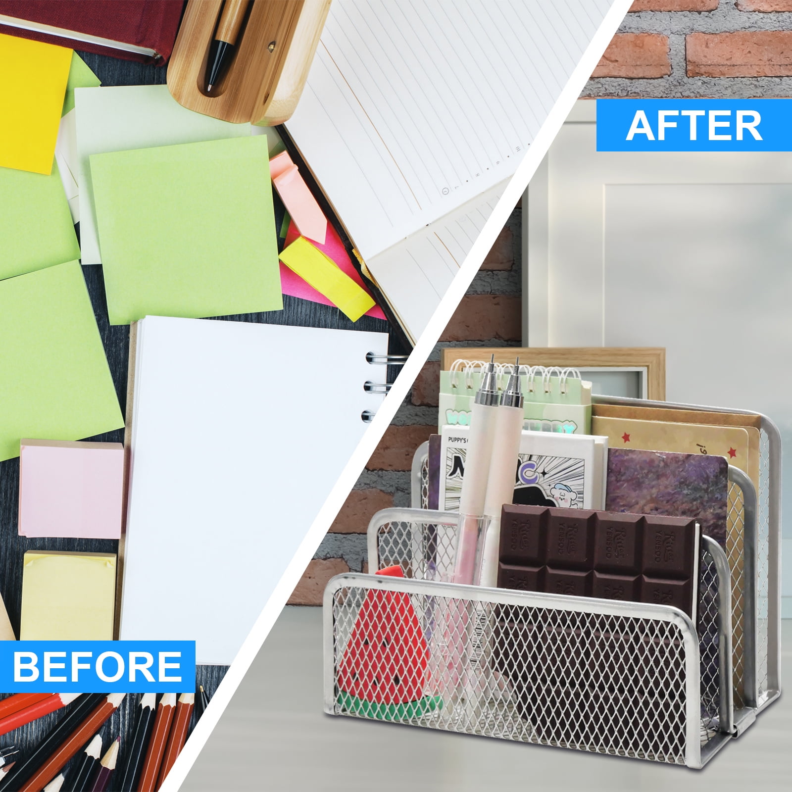 AGCAN Desk Mail Organizer, Metal Mesh Letter Holder Philippines | Ubuy
