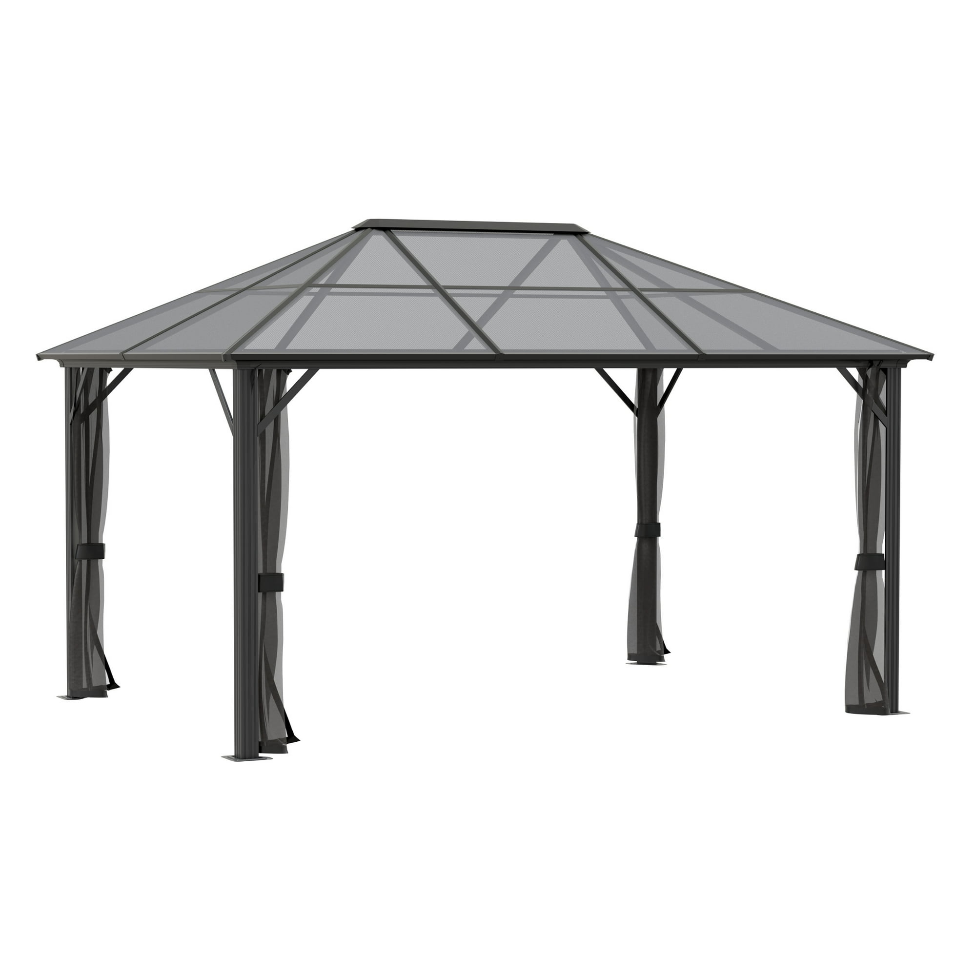 Click here for Sojag Meridien 10 X 14 X 9 Ft Charcoal Gazebo 10 F... prices