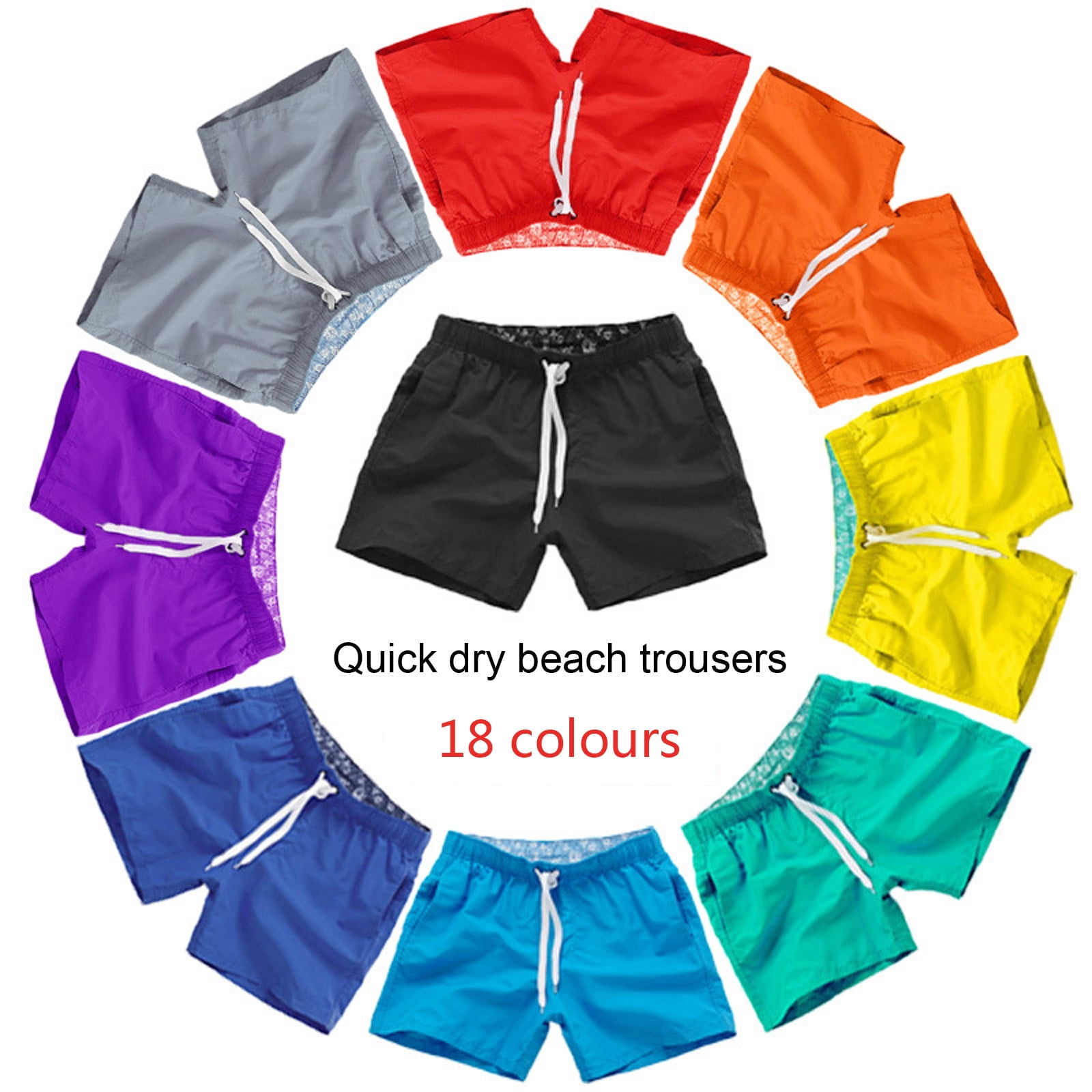 Ruziyoog Clearance Quick Dry Beach Shorts Fair Harbor Swim Trunks, Men ...