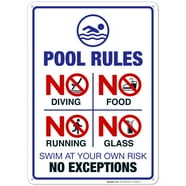 No Swimming If You Are Wearing Speedos Sign, Pool Sign, - Walmart.com