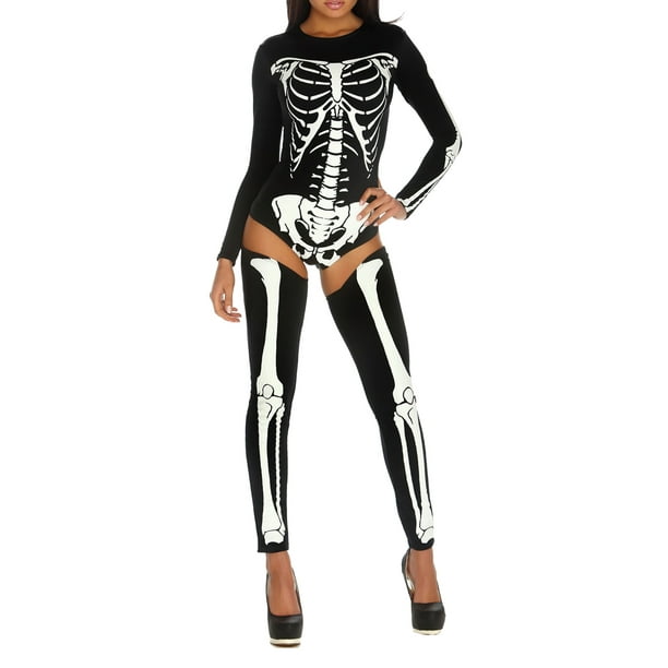 Inevnen Womens Halloween Costume 3D Printed Skinny Cosplay Jumpsuit ...
