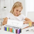 4 Pcs Paint Storage Containers, Plastic Handheld Organizer Boxes, 2 ...