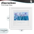 Stupell Industries Paradise Alley Purple Irises White Framed Print ...
