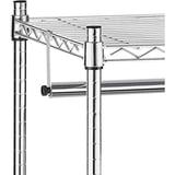 Whitmor Supreme Double Shelf Rolling Garment Rack, Metal, Chrome ...