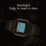 Men Digital Watch Casual Sports Wristwatch with 2 Time 5 Alarm 3ATM ...
