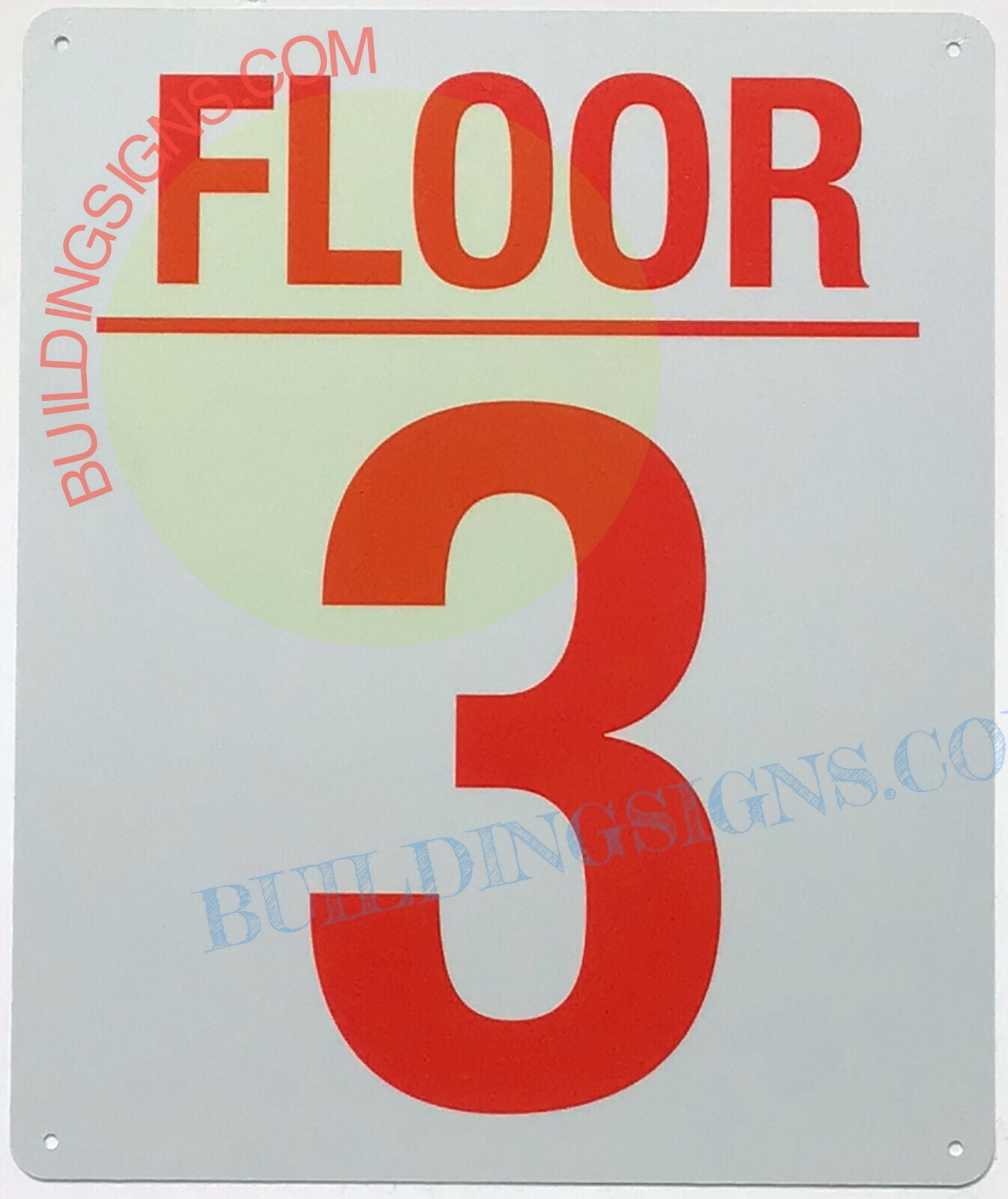 3 FLOOR SIGN (10x12,White,Aluminum) -ref21022 - Walmart.com
