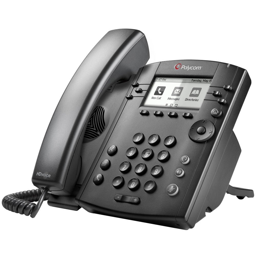 VVX 311 6-Line IP Phone Gigabit PoE w/ Memory/Processor - Walmart.com