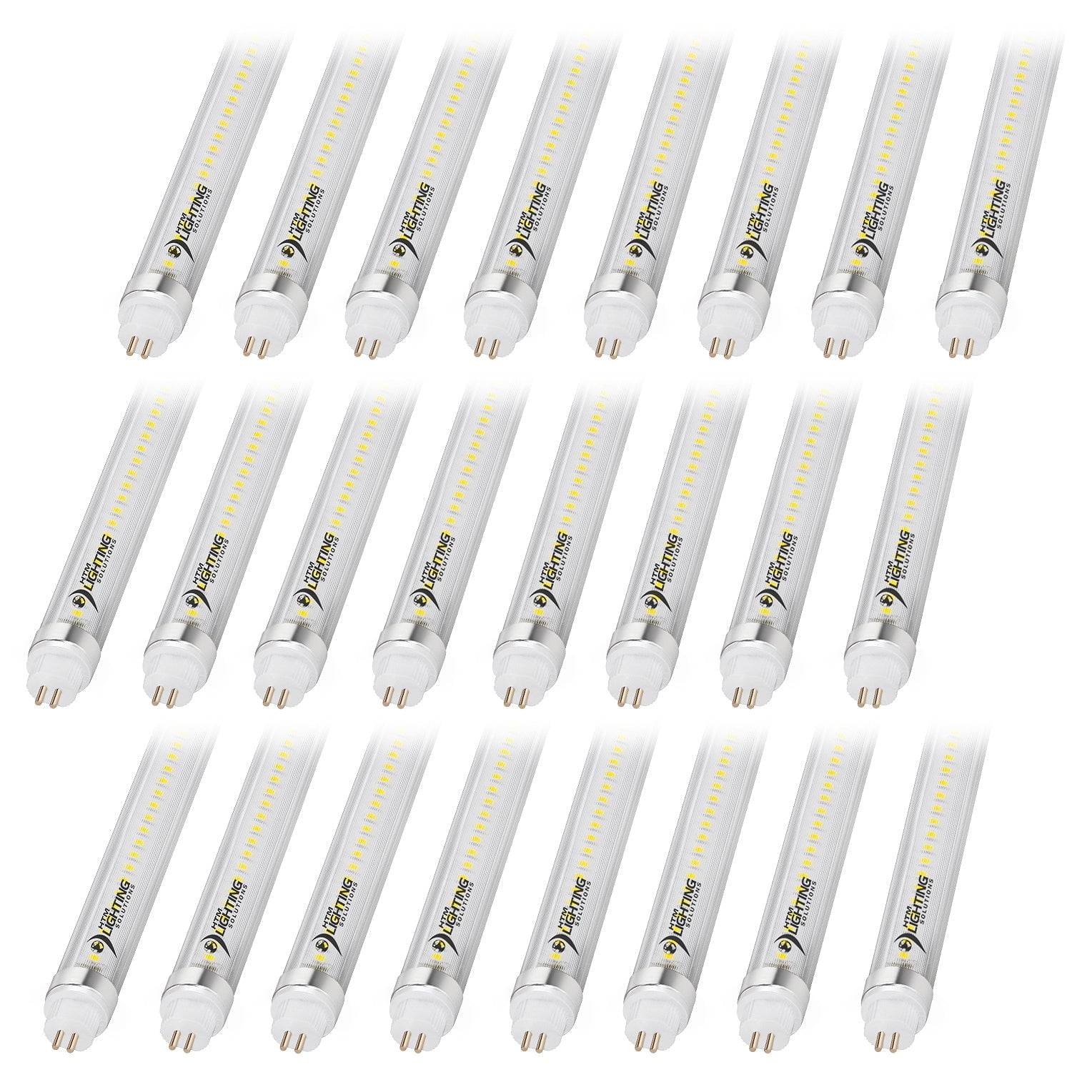 4ft 24W T5 High Output LED Tube Light, 45.75", F54T5 HO Equal, 5000K (Cool White), Clear Lens ...