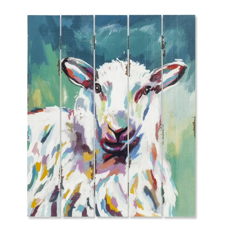 Abstract Sheep Painting