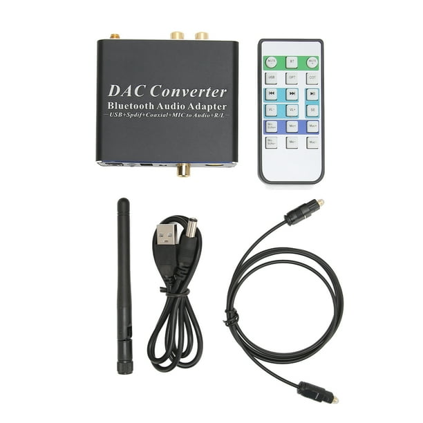 DAC Converter, SPDIF Optical Input Black DAC Adapter For Teaching ...