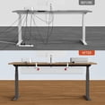 Wire & Cable Organizer White 48"L x 5.5"W Under Desk Home Office Use ...