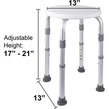 Drive Medical Adjustable Height Heavy Duty Bath Stool for Elderly ...