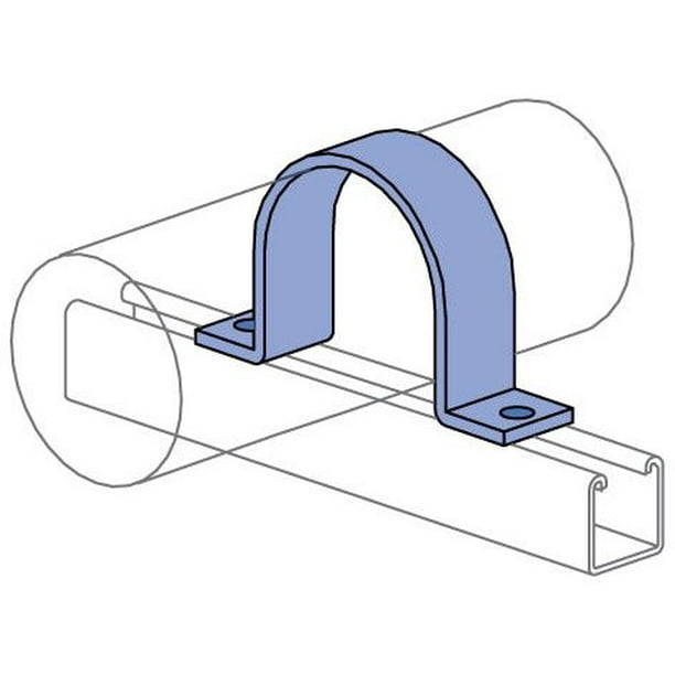 Unistrut P2558-25 EG, Channel Pipe Strap, Pipe Strap, 1 PC - Walmart.com
