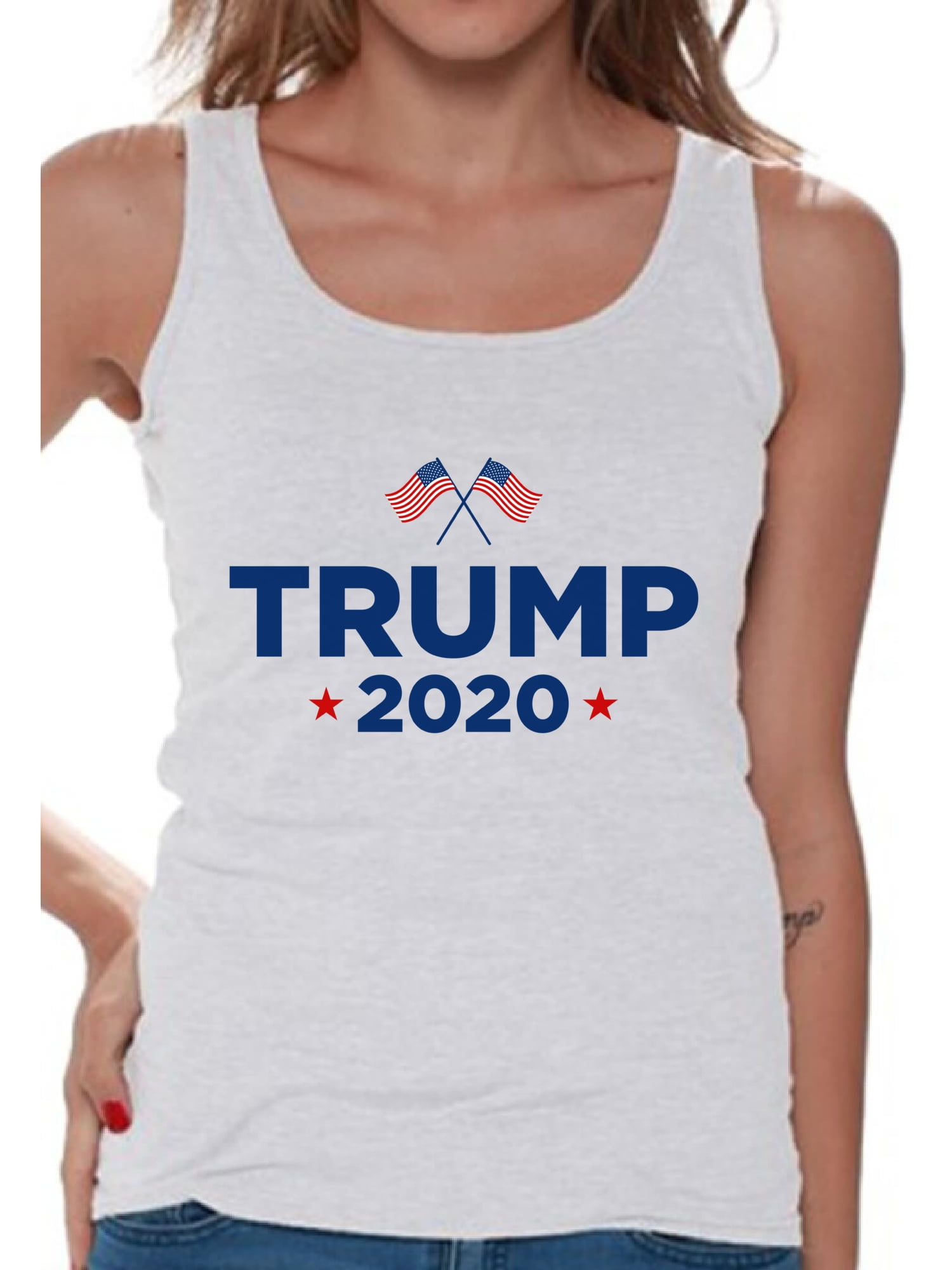 Awkward Styles Trump'20 Republican Tanks for Ladies Patriotic Clothing ...
