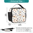 ALAZA Cartoon Dog Vintage Insulated Lunch Box Lunch Bag Cooler Tote ...