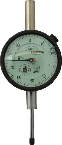 Mahr 1" Range, 0-100 Dial Reading, 0.001" Graduation Dial Drop Indicator 2-1/4" Dial, 0.1" Range ...