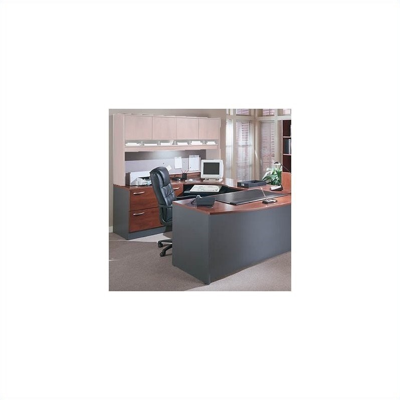 Bush Business Furniture Series 3 Piece U-Shaped Left Corner Desk ...