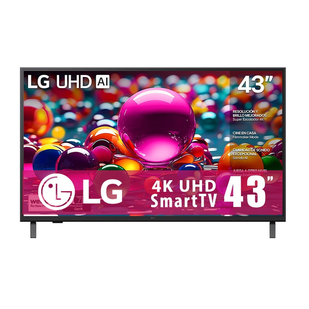 TV LG 43 Pulgadas UHD AI UA75 4K SMART TV 2025 43UA7500 | Walmart en línea