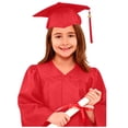 Shinyii Kids Graduation Cap with Gown Set Solid Graduation Performance ...