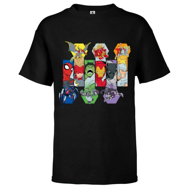 Marvel Mech Strike: Mechasaurs Avengers Heroes and Mechs - Short Sleeve ...